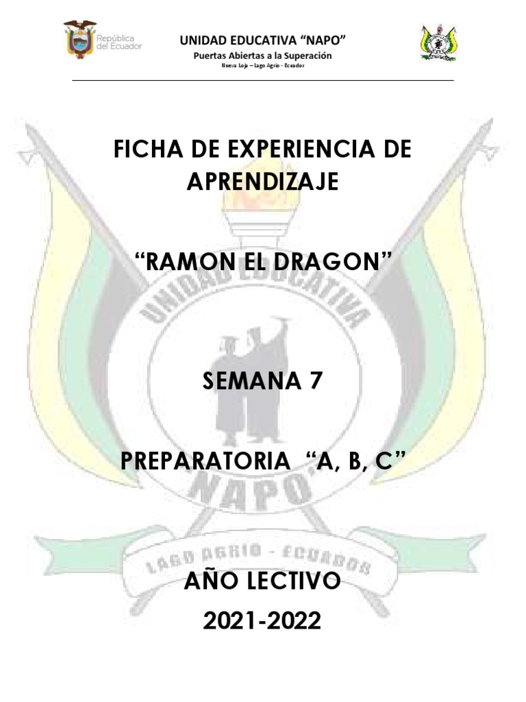 Ficha 7 Ramon El Dragon PDF | PDF
