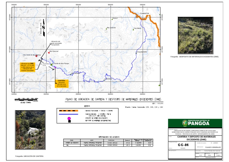 GG-04 Plano de Canteras y Dme-A2 | PDF