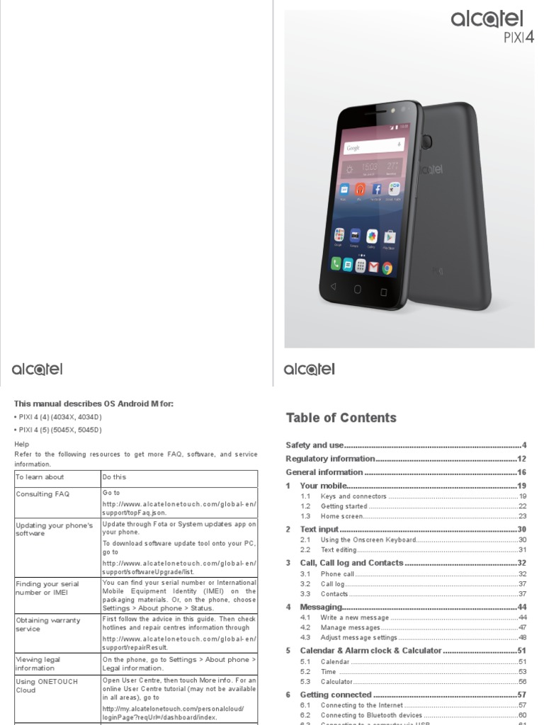 Alcatel-Pixi-4-Manual.pdf | PDF
