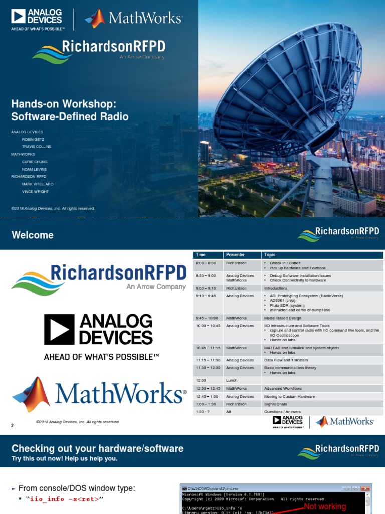 Hands-On Workshop: Software-Defined Radio: ©2018 Analog Devices, Inc ...