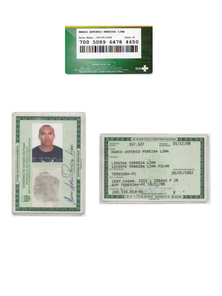 C SUS-CPF e RG PDF | PDF