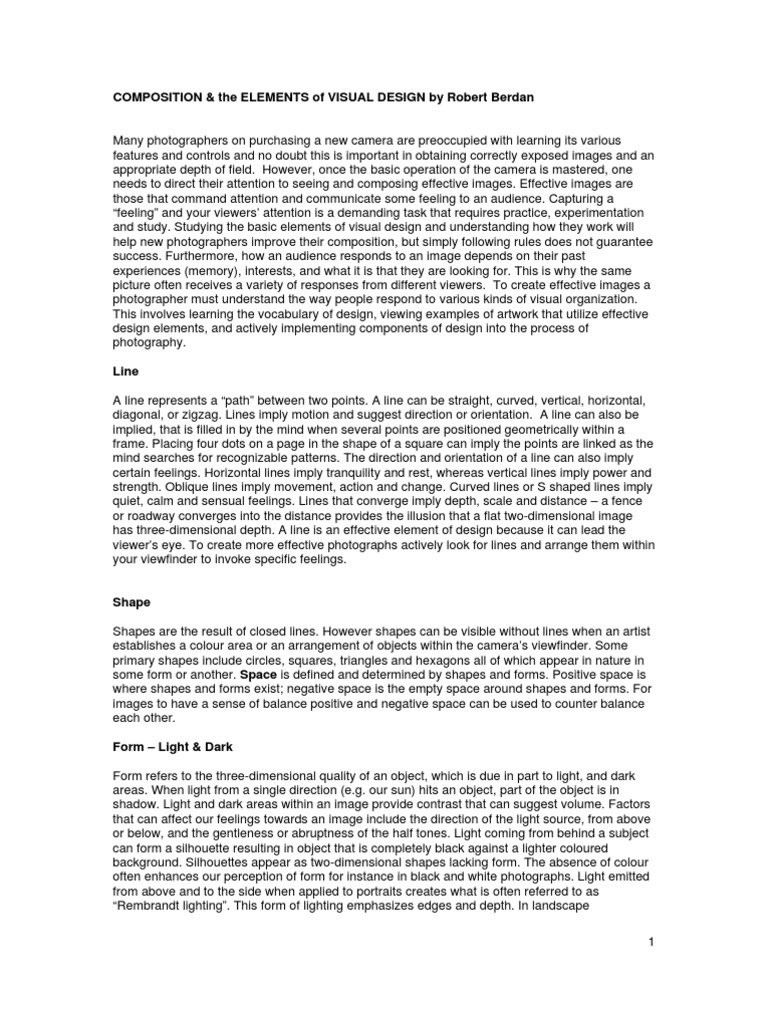Elements of Visual Designnew | PDF