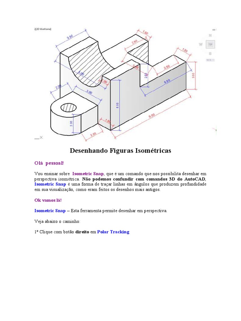 Desenhos Isométricos | PDF | Elipse | Desenho