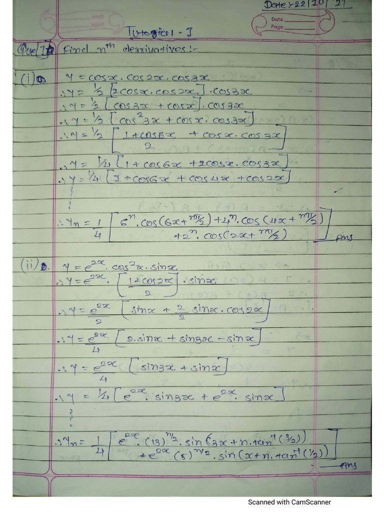 Calculus Tutorial 1 Pdf 
