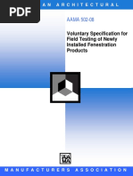 AAMA 502-12 Field Testing of Newly Installed Fenestration Products PDF ...