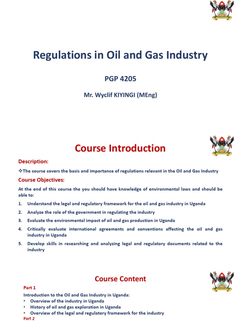 Regulations in Oil and Gas - 1 - 2 - 3 - 4 - 5 - 6 PDF | PDF | Oil Refinery | Oil Spill