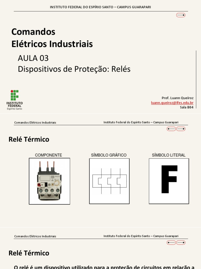 Dispositivos De Proteção Em Comandos Elétricos Industriais Relés