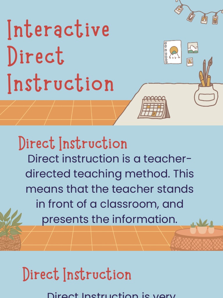 Interactive Direct Intstruction. TONACAO | PDF