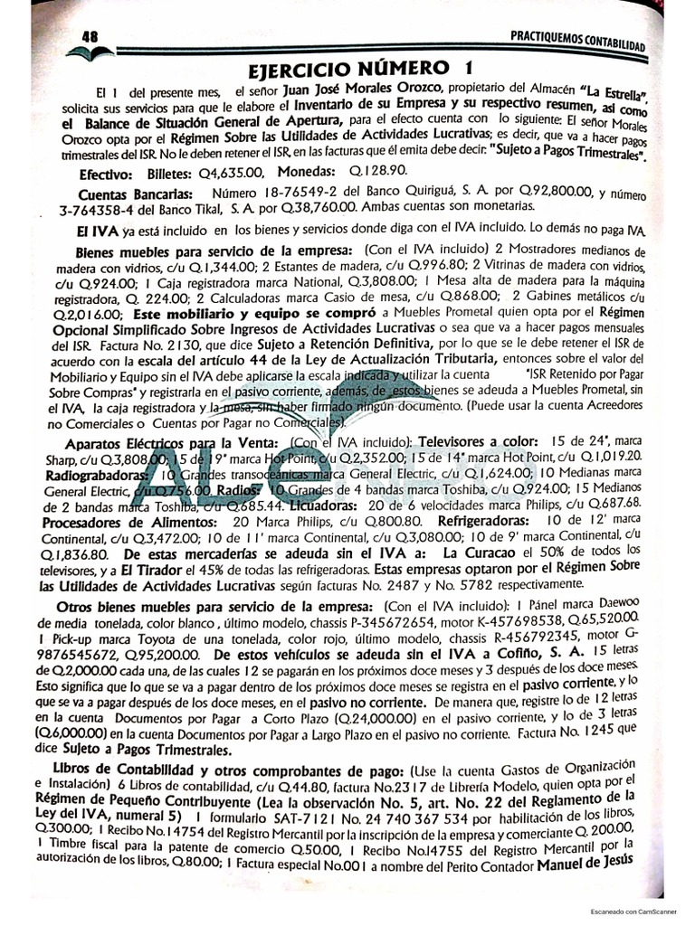 Ejercicios 1 y 2 | PDF