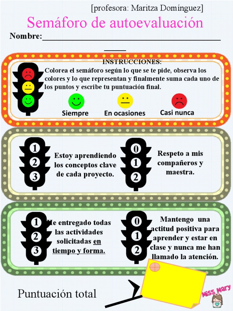 SEMAFORO AUTOEVALUACION.pptx | PDF