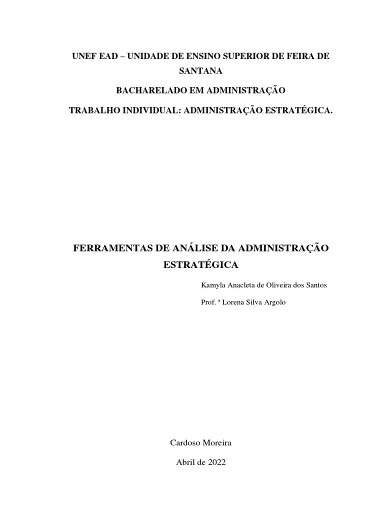 Projeto Integrador Exemplo PDF | PDF