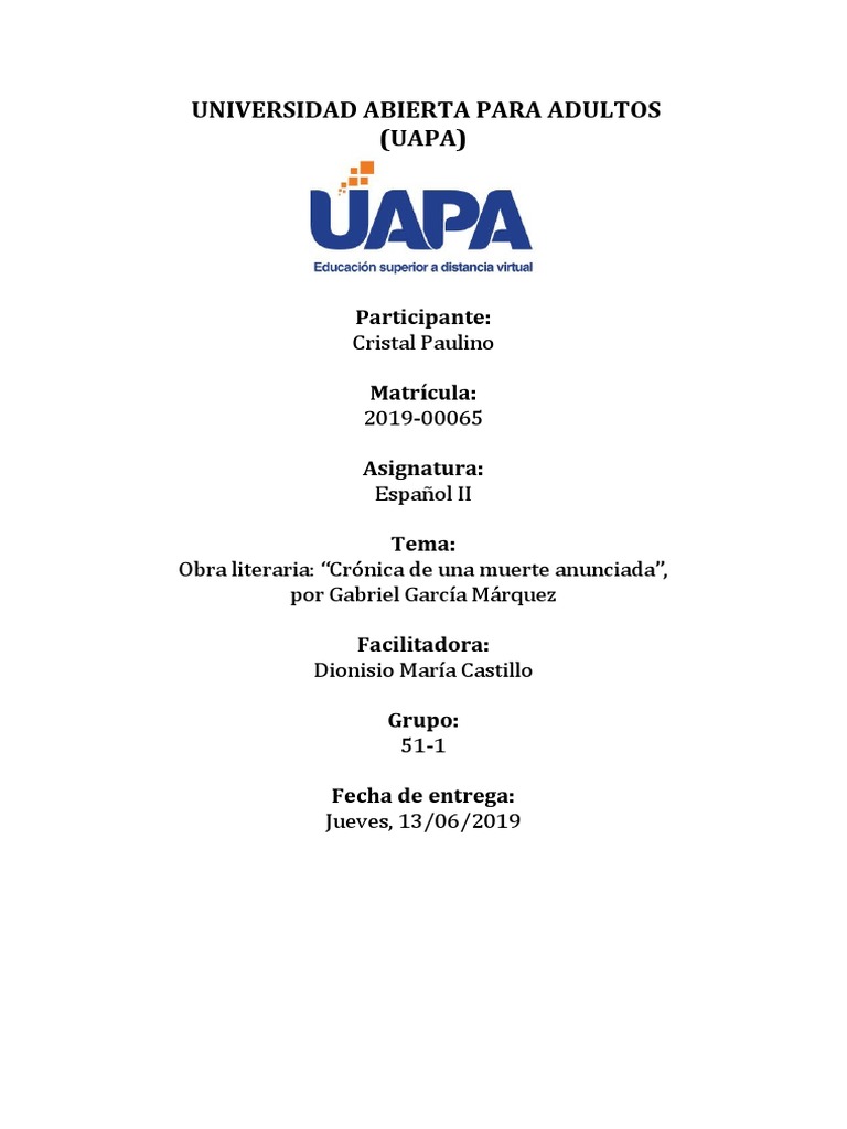 Trabajo Final (Español II) | PDF