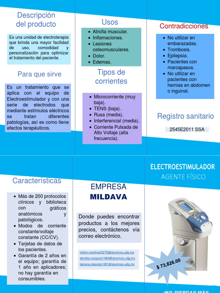 Triptico Agente Fisico | PDF | Causas de la muerte | Medicina