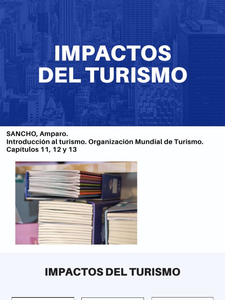 Impactos Del Turismo Pdf Pdf Turismo Entorno Natural