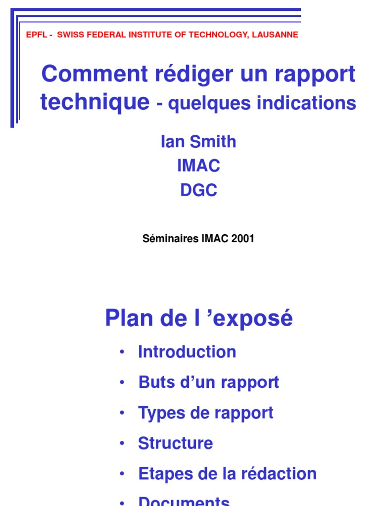 Guide de rédaction d'un rapport technique | PDF | Linguistique