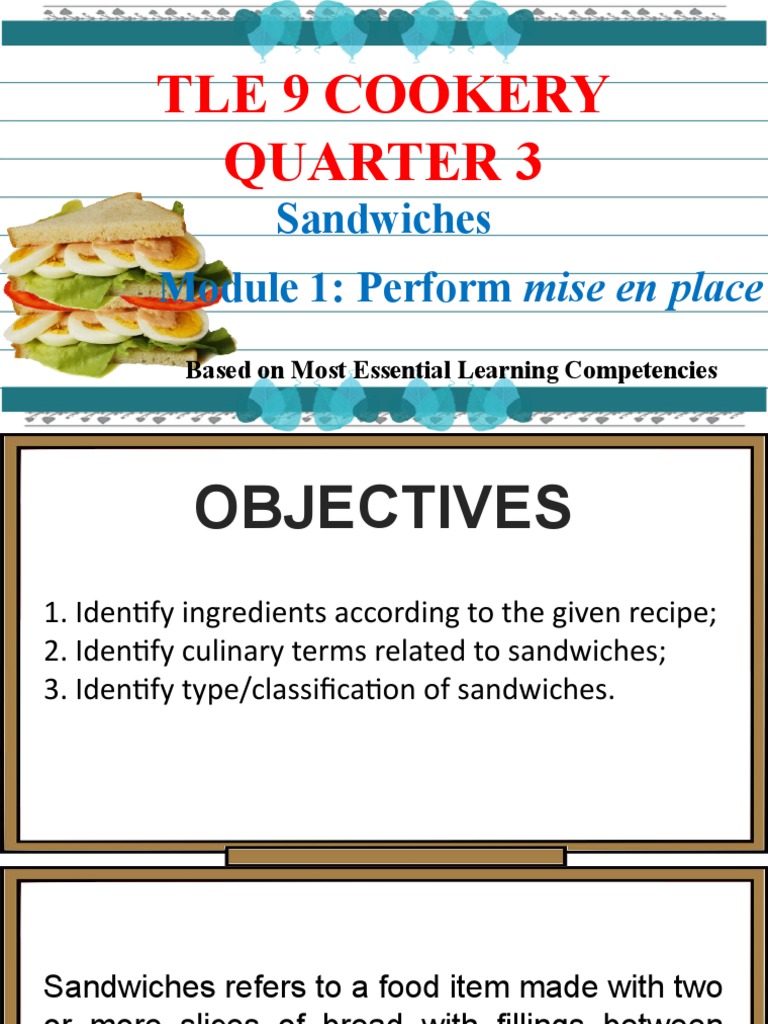 001 Mise en Place | PDF | Sandwich | Breads