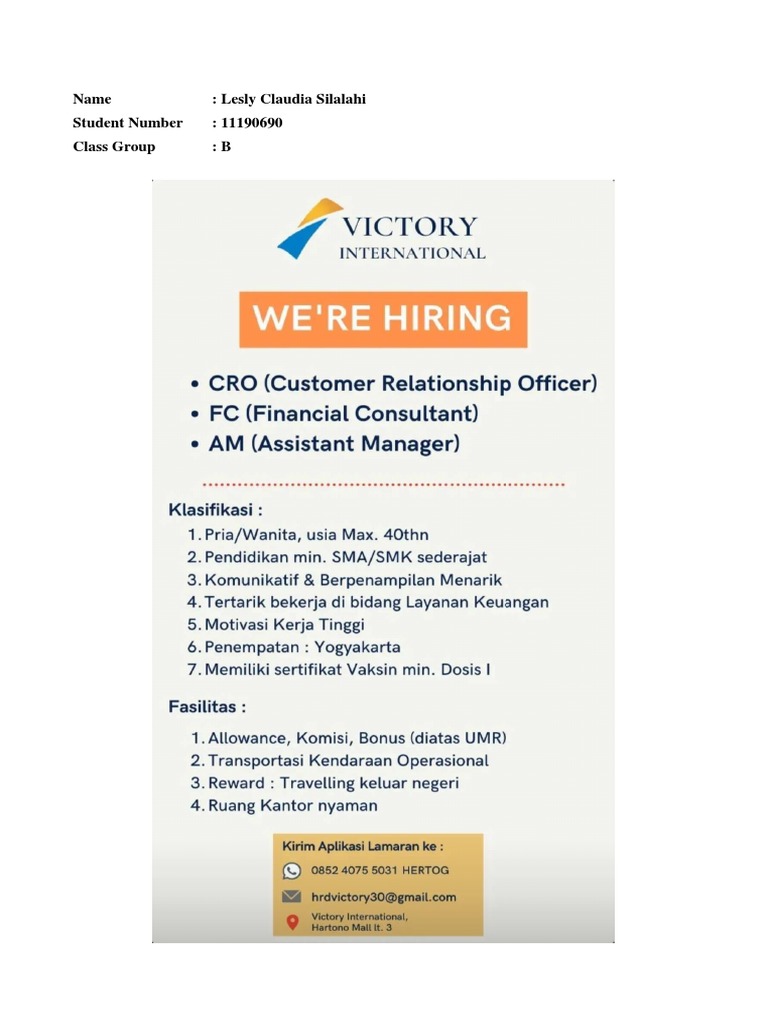 Assignment 3 (Final CV and Cover Letter) | PDF | Business | Software