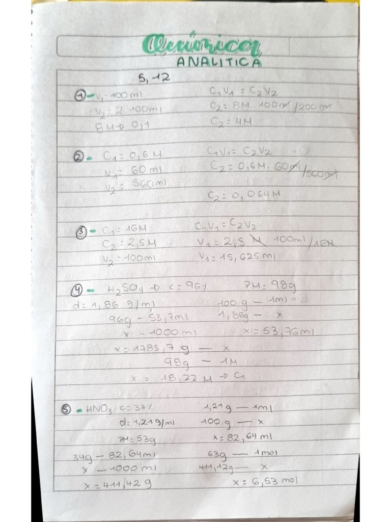 Química Libro de Alfonso 5.12 Resuelto | PDF