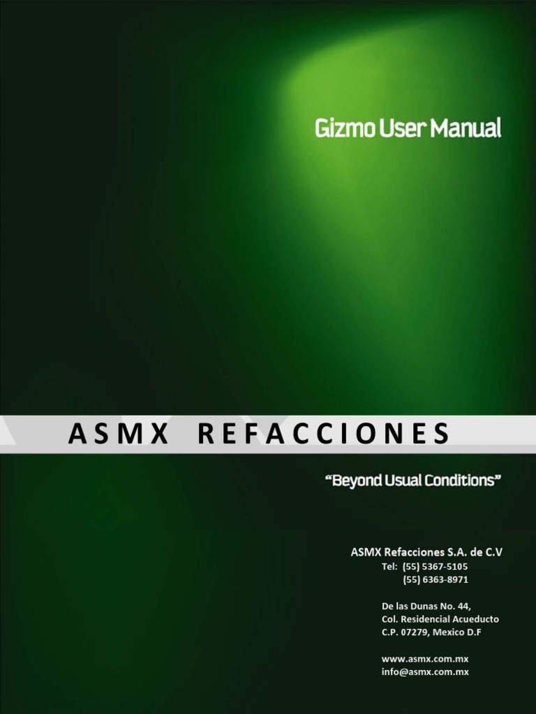 15-01-07 Gizmo Manual Asmx Full Pro PDF | PDF | Elevator | Menu (Computing)