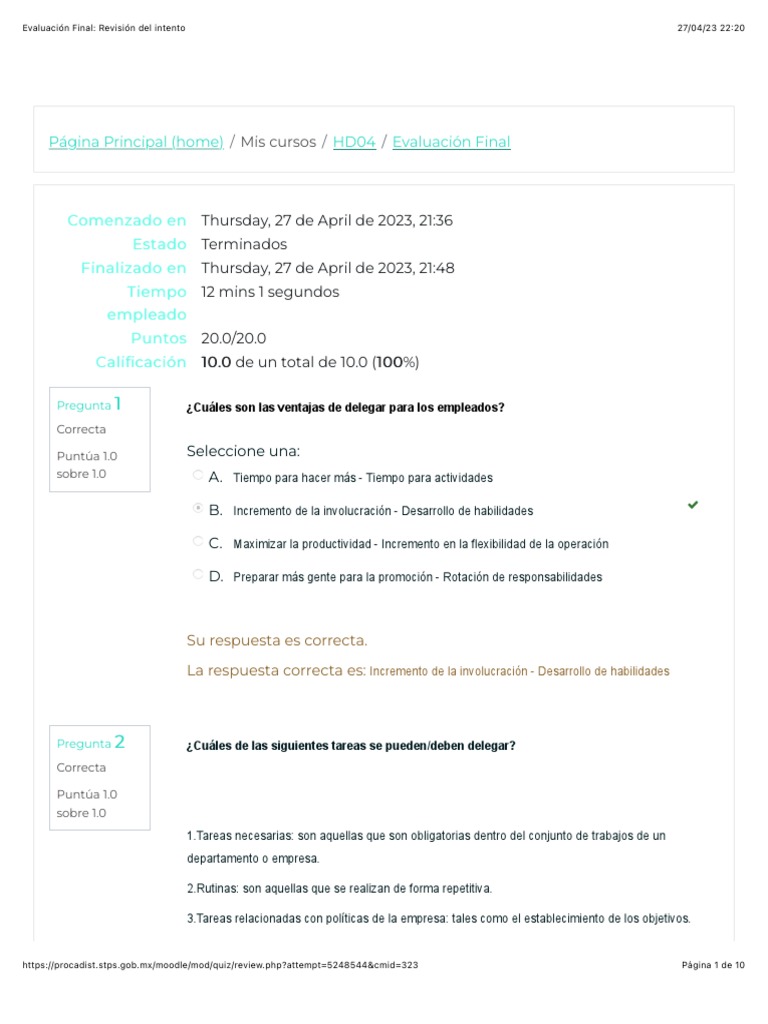 Evaluación Final | PDF