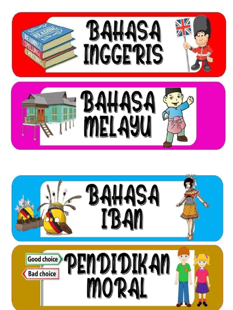 Label Mata Pelajaran | PDF