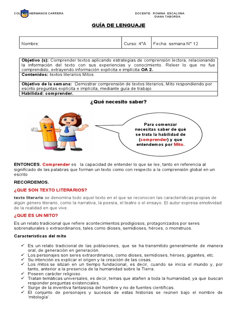 Leng 4B GUIA S12 | PDF