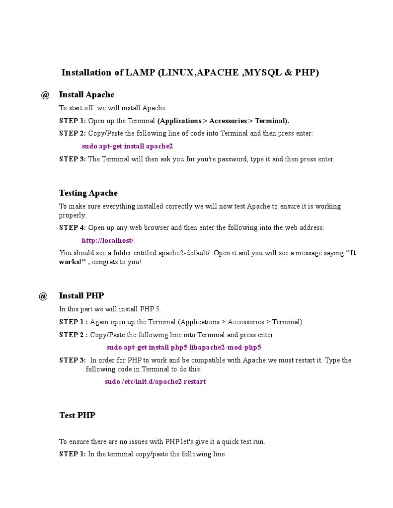 Installation LAMP | PDF | Apache Http Server | Php