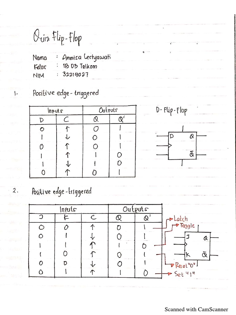 Quiz Flip-Flop PDF | PDF