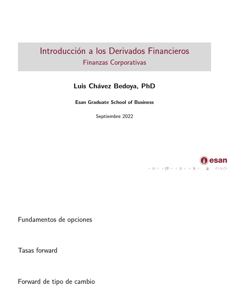 Derivados Financieros | PDF | Opción (Finanzas) | Compartir (Finanzas)