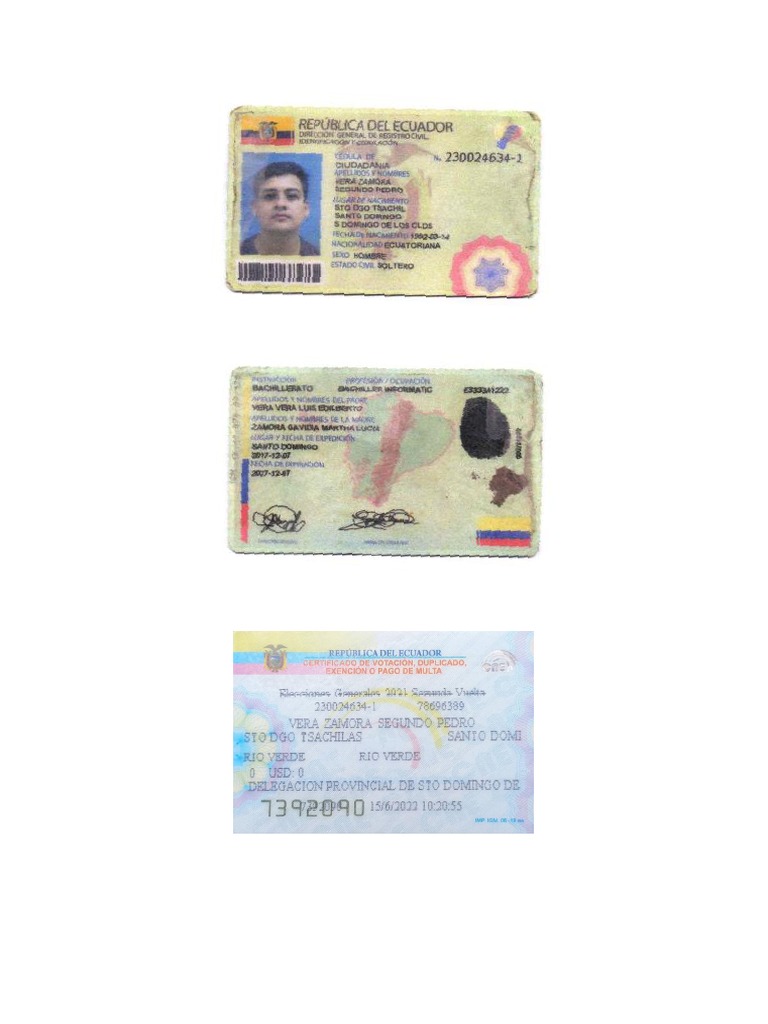 Cedula y Papeleta PDF | PDF