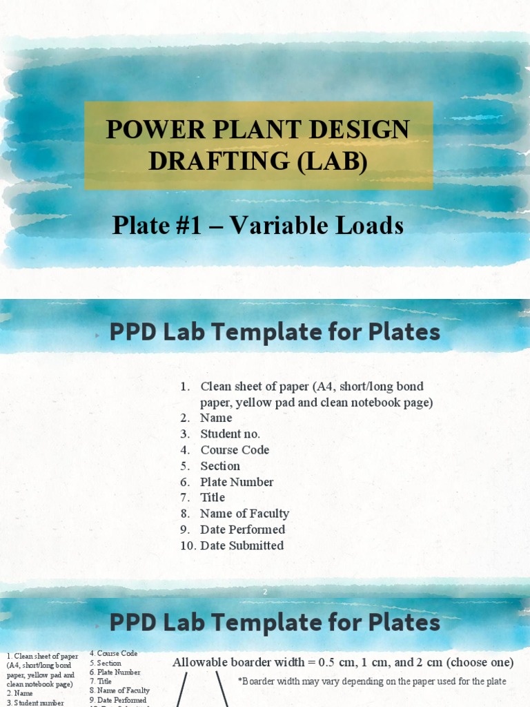 01 - PPD - Drafting-Plate - 1 - Variable Load | PDF | Home Appliance ...