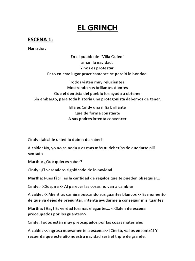 El Grinch y el verdadero significado de la Navidad | PDF | Navidad