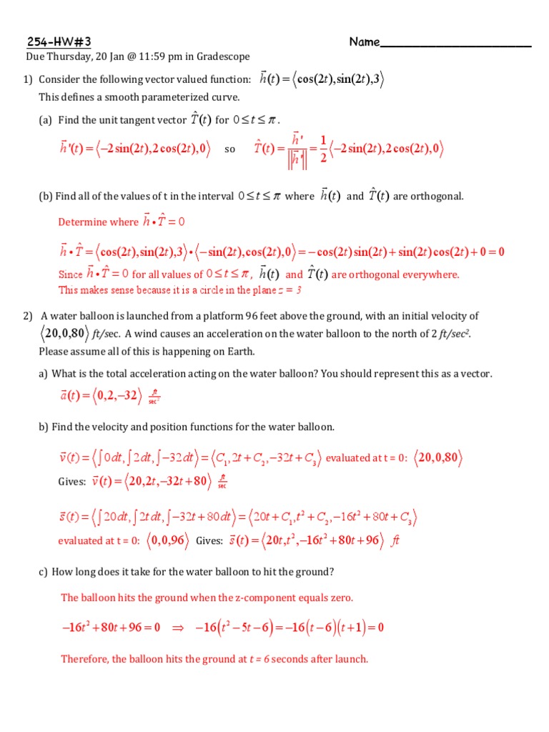 254 HW-W3 Sol | PDF | Acceleration | Ceres (Dwarf Planet)