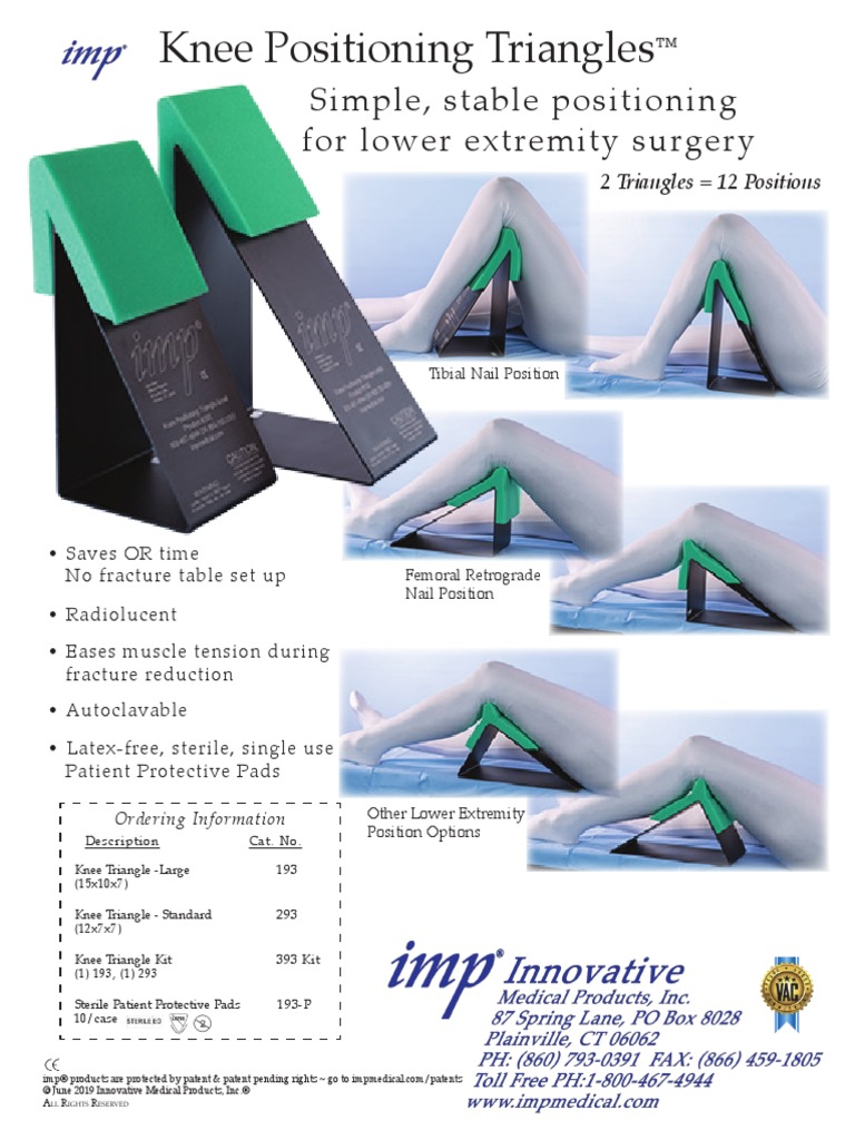 Knee Positioning Triangles - Brochure | PDF