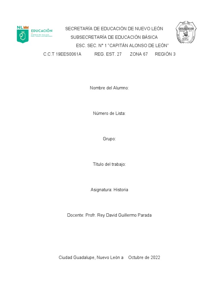 Ejemplo de Portada y Estructura Del Ensayo | PDF