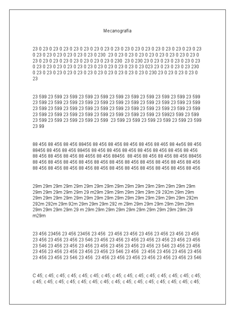 Mecanografía | PDF