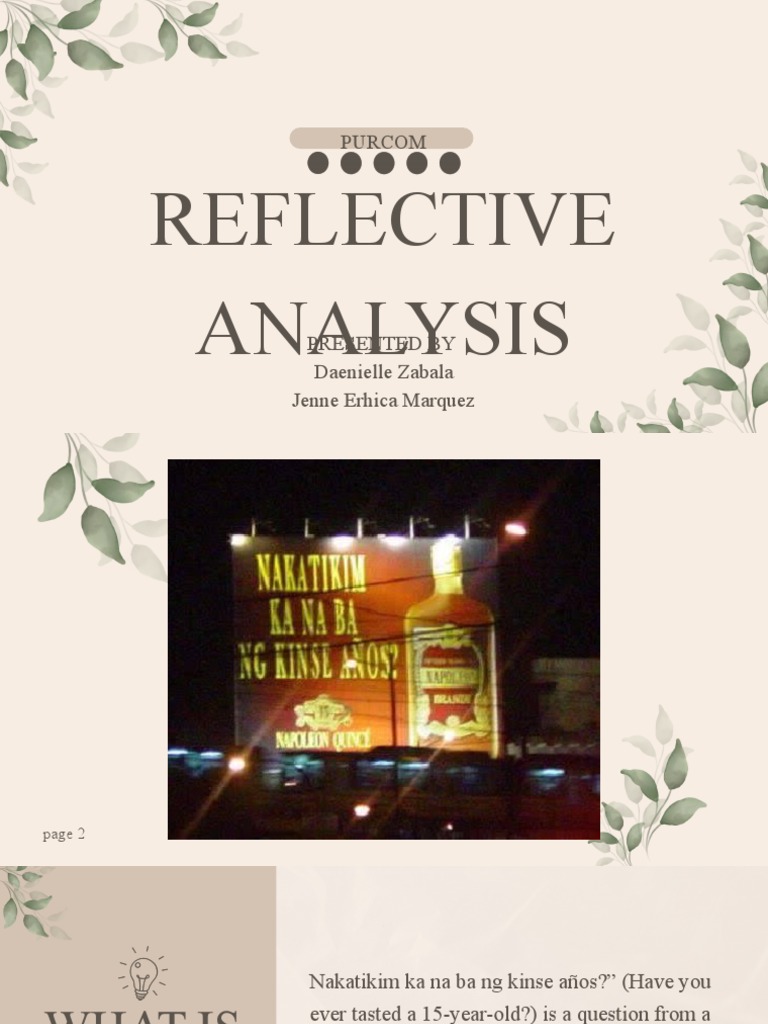 Reflective Analysis | PDF | Marketing | Communication