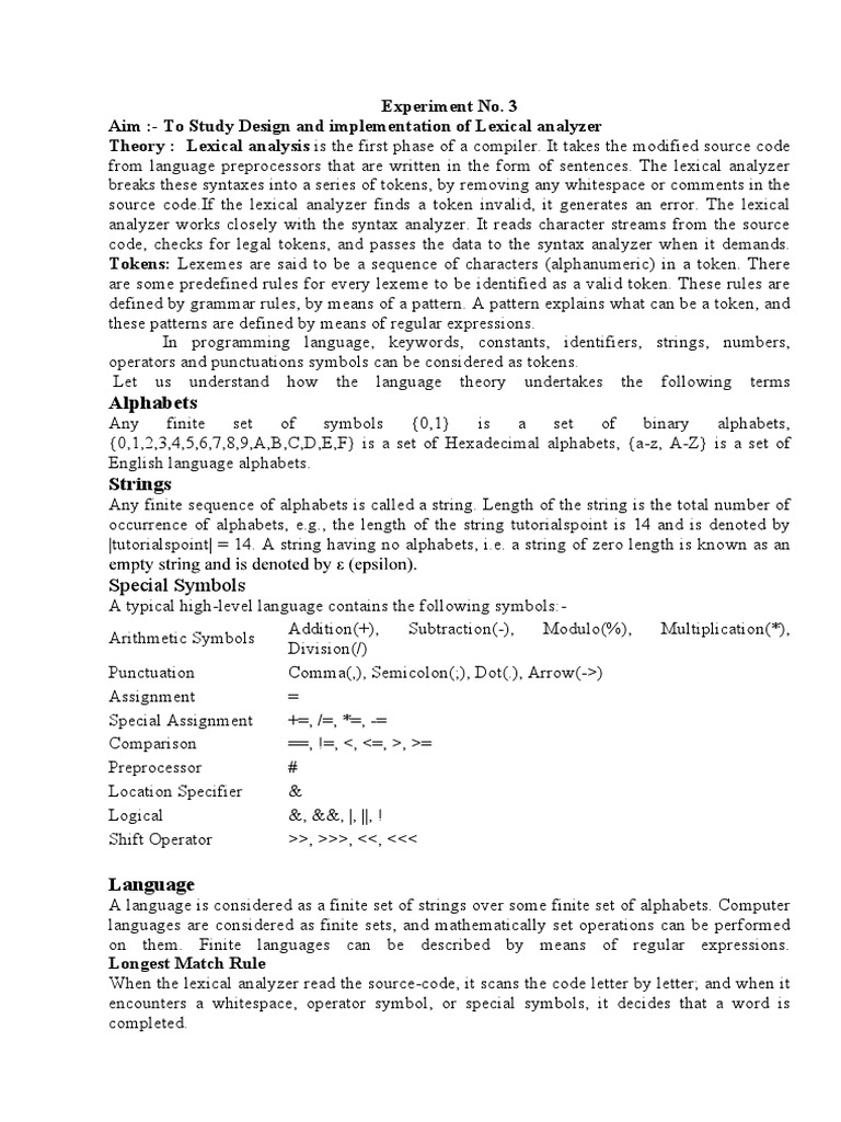 SPCC Practicalss | Download Free PDF | Parsing | Computing