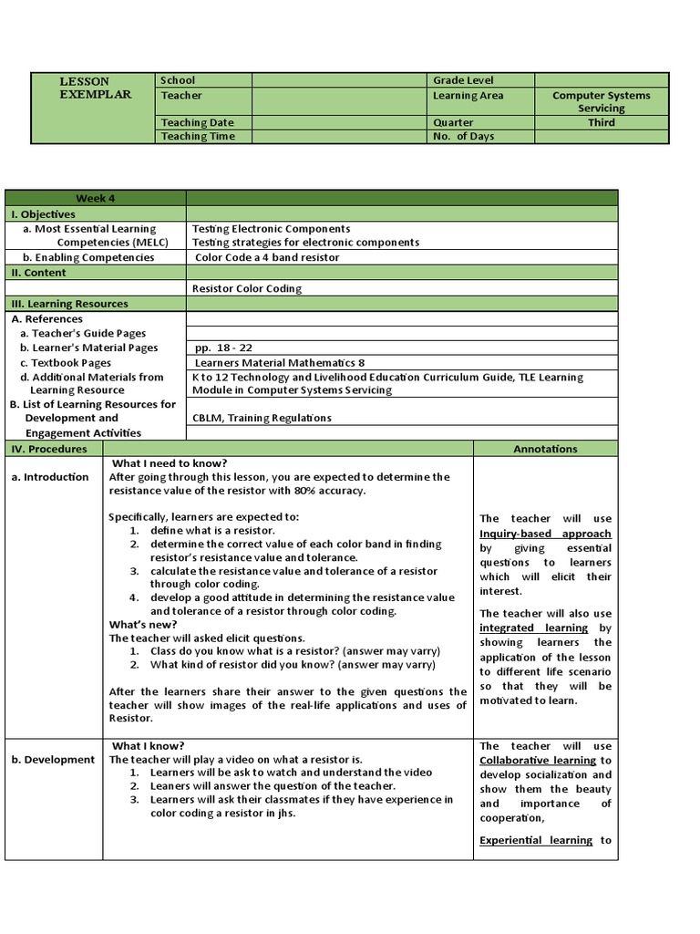 Exemplar CSS | PDF | Learning | Teachers