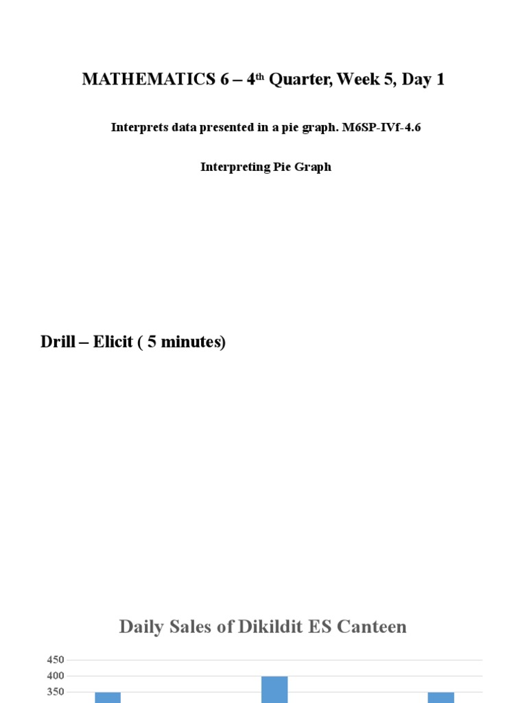 Math 6 4TH Quarter Cot Powerpoint Presentation 2 | PDF | Pie Chart