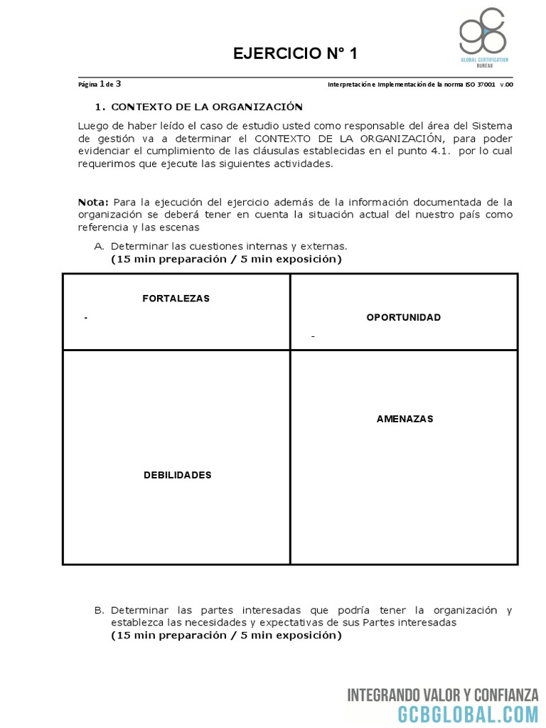 Ejercicio N°1 Contexto | PDF