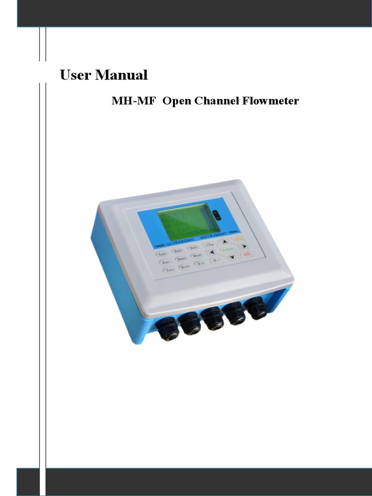Open Channel Flow Meter Manual New Ver | PDF | Flow Measurement ...