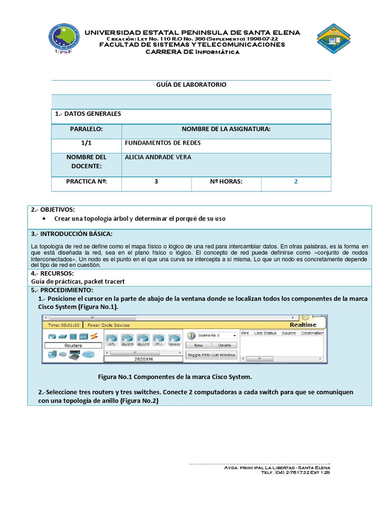 Practica 3 - Unidad 2 | PDF | Enrutador (Computación) | Topología de la red