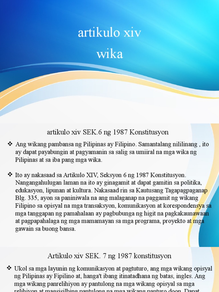 Artikulo Xiv | PDF
