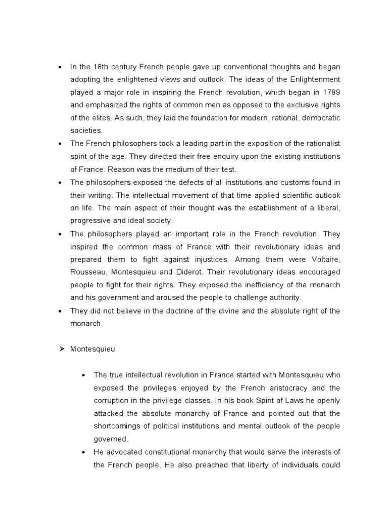 The French Philosophers | PDF | John Locke | Jean Jacques Rousseau