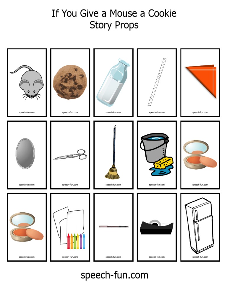 If You Give A Mouse A Cookie Story Props | PDF