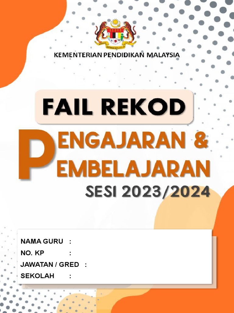 Fail Rekod Mengajar Sesi 2023-2024 | PDF