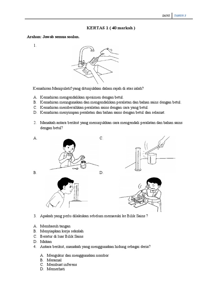 Latihan Sains Tahun 3 Pdf