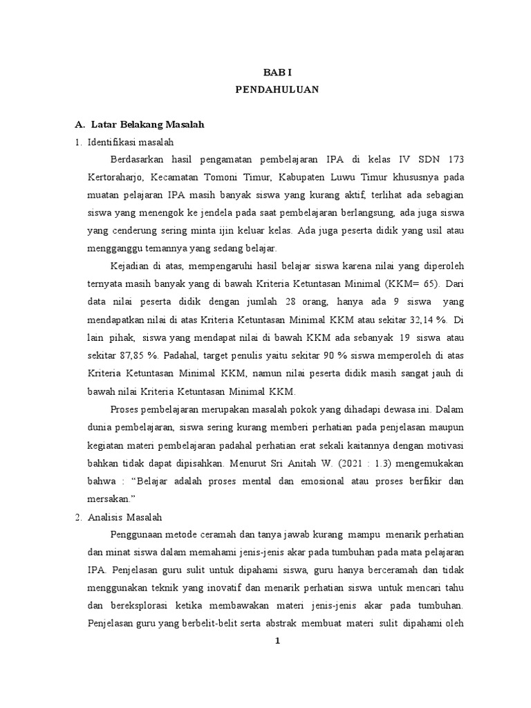 DRAFT LAPORAN PKP BAB 1-BAB 3 (Ni Putu Risna Dewi) | PDF