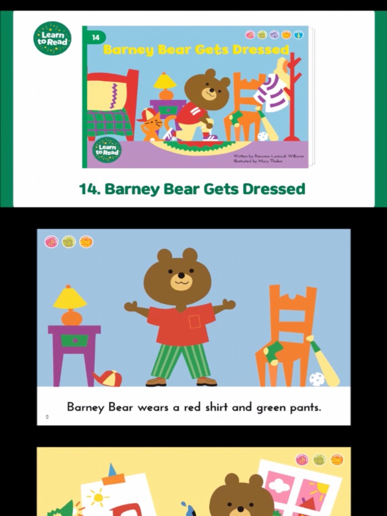 Barney Bear Gets Dressed PDF | PDF